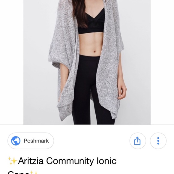 Aritzia | Sweaters | Aritzia Community Ionic Cape | Poshmark